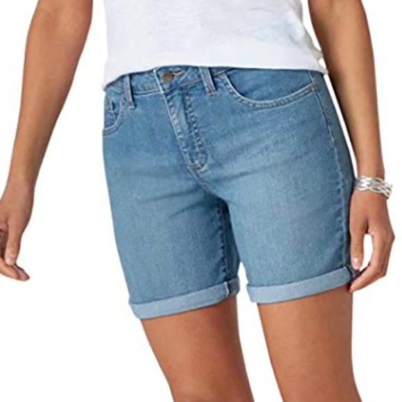 Lee | Shorts | Lee Womens Mid Rise Regular Fit Denim Jean Shorts Blue ...